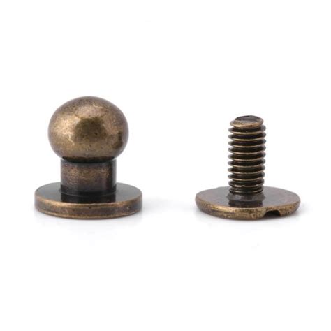 NEUF Rivet à tête ronde 20pcs tête ronde en cuivre solide clou rivet