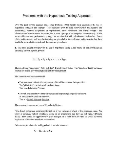 testing pdf statistical hypothesis testing statistical significance