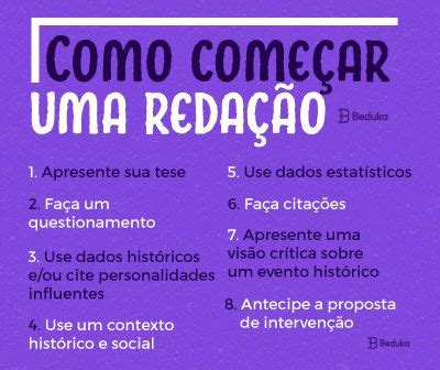 Como Come Ar A Reda O Enem Introdu Es Prontas Estudos Para O