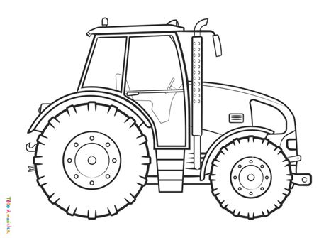 Coloriage tracteur 07 un dessin à imprimer de Tête à modeler