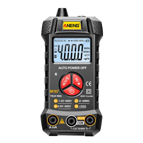 KKmoon ANENG M167 Smart Digital Multimeter Auto Recognition 4000 Counts