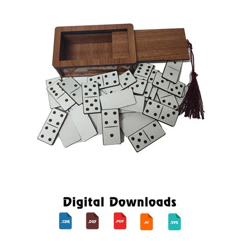Dominos Toys Svg Domino Set Laser Laser Cut Dominos Dominos Box