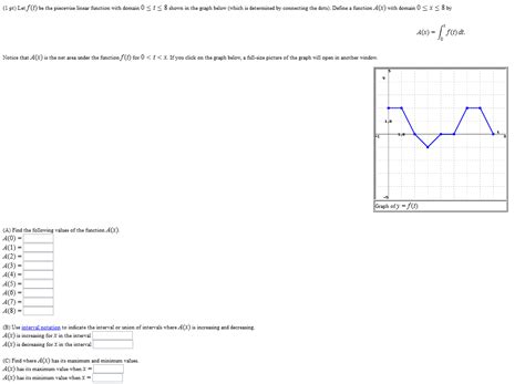 solved let f t be the piecewise linear function with domain