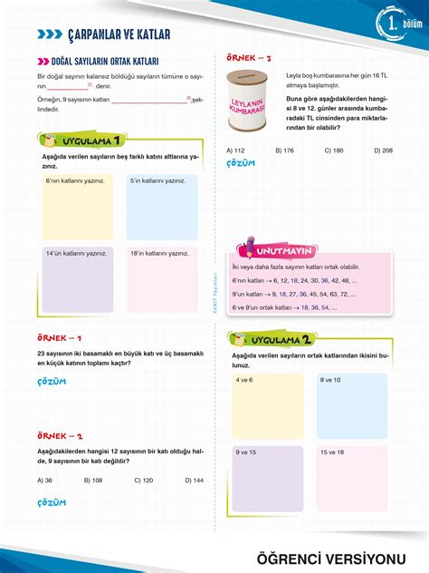 8 Sınıf Aktif Defter Matematik Yanıt Yayınları