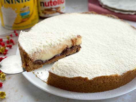 Torta de leite Ninho Nutella uma combinação de dar água na boca