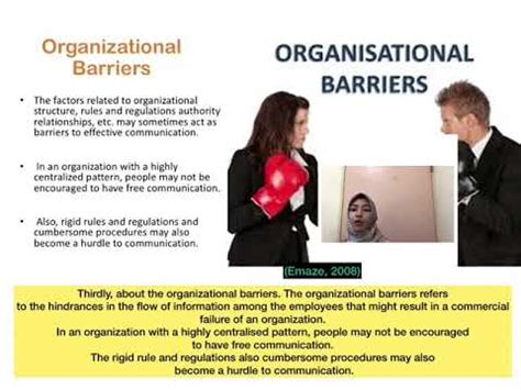 Organisational Barriers To Communication Barriers To Effective