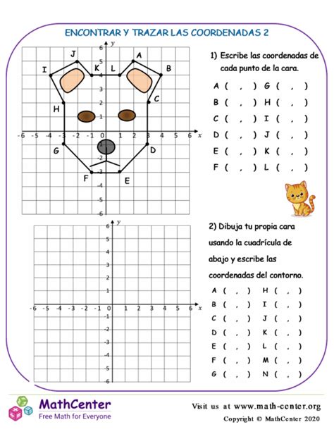 Ejercicio Coordenadas Juegos Matematicas Primaria Dibujos Para
