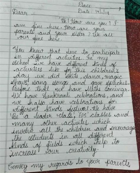10 A Write A Letter To Your Friend Telling Him About The Interesting