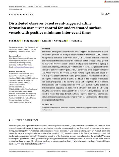 pdf distributed observer based event‐triggered affine formation maneuver control for