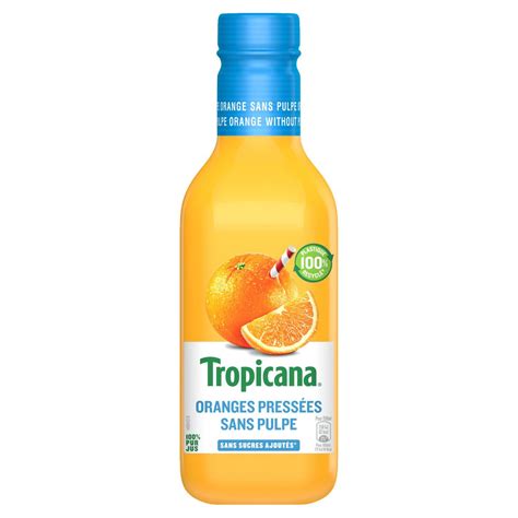 Jus D Orange Sans Pulpe Pur Jus Sans Sucres Ajoutés TROPICANA la