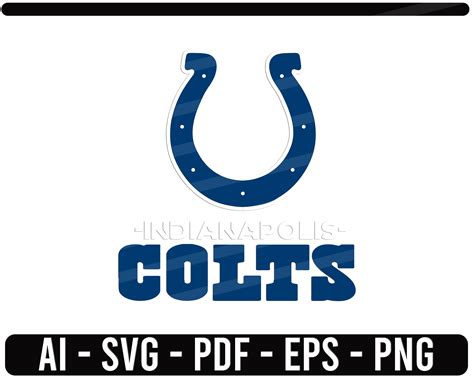 Indianapolis Colts SVG NFL Sports Logo Football Cut File For Etsy
