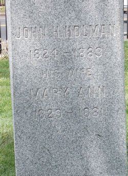 Mary Ann Holman Find A Grave Memorial