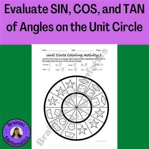 Unit Circle Coloring Activity Made By Teachers