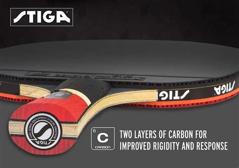 STIGA Pro Carbon Table Tennis Racket Tournament Ready With Carbon