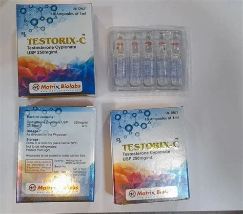 MATRIX BIOLABS Injection TESTOSTERONE CYPIONATE USP Packaging Size 10