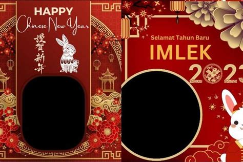 Twibbon Kartu Ucapan Selamat Tahun Baru Imlek 2023 Desain Terbaru Dan