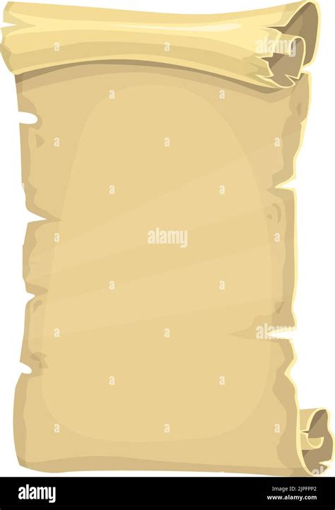 Icono de pergamino en blanco vector aislado lingote vacío Objeto de