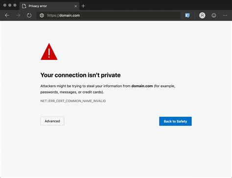 how to fix your connection is not private error