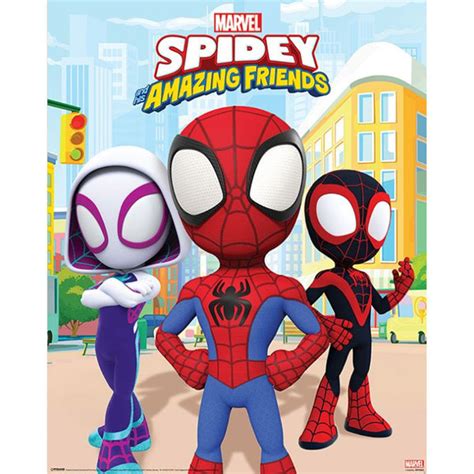 Spidey And His Amazing Friends Mini Poster Hole In The Wall Hole In