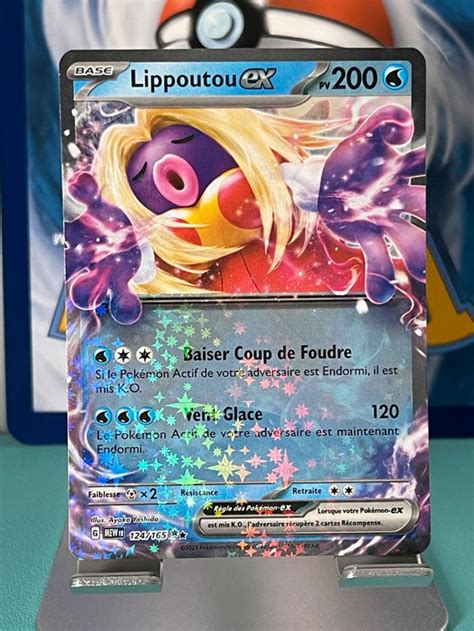 Carte Pokémon Lippoutou Ex 124 165 série 151 neuve sortie de booster