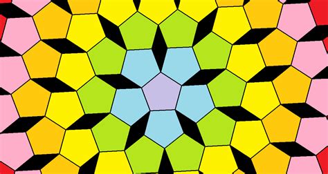 A Radial Tessellation Of Regular Pentagons And Rhombi Pentagon
