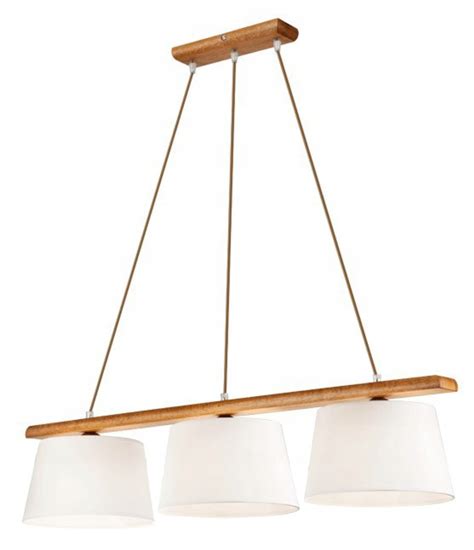 Lampa WISZĄCA SUFITOWA LUX Żyrandol DREWNIANA E27 LD 3 98 DĄB RUSTIK