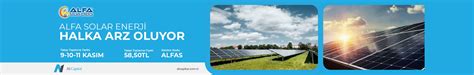Alfa Solar Enerji Sanayi ve Ticaret A Ş Halka Arz Oluyor A1 Capital