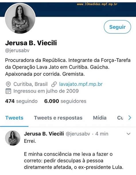 O pedido de desculpas da procuradora que ironizou a morte de Marisa Letícia