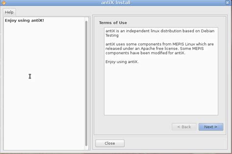 install debian based linux operating system antix 15 linuxpitstop