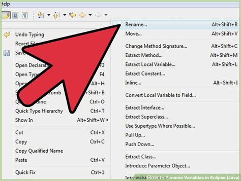 How To Rename Variables In Eclipse Java 4 Steps With Pictures