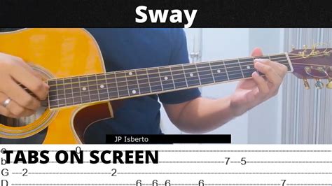Free Tab Sway By Bic Runga Fingerstyle Guitar Cover Youtube