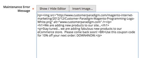 Magento 2 0 Custom Maintenance Mode Extension Free Customer Paradigm