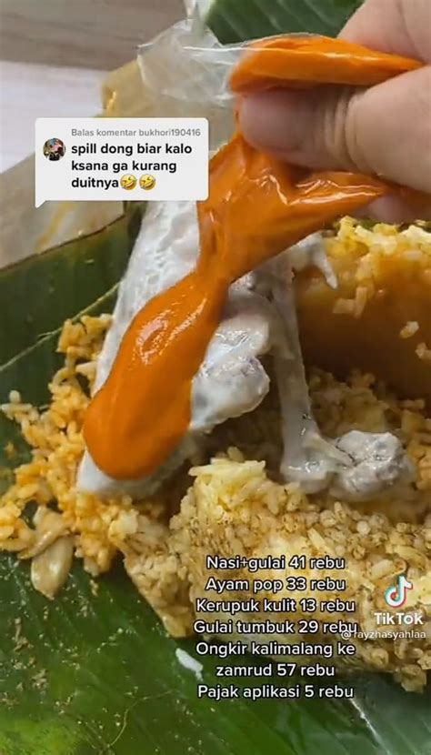 Beli Nasi Padang Pagi Sore Tiktoker Ini Habiskan Rp 178 Ribu Sekali Makan