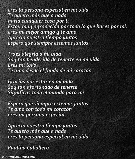 Cinco Mejores Poemas Bonitos Para Una Persona Especial Poemas Online