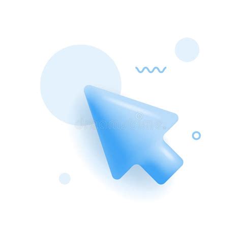 Set Of Cursor Computer Mouse Click Cursor Gray Arrow Icons Set And