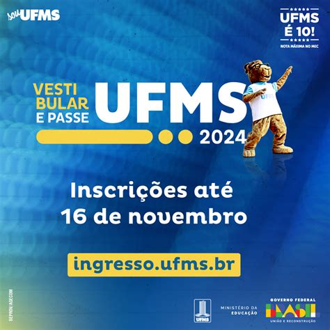 Vestibular e PASSE UFMS encerram inscrições na quinta feira UFMS