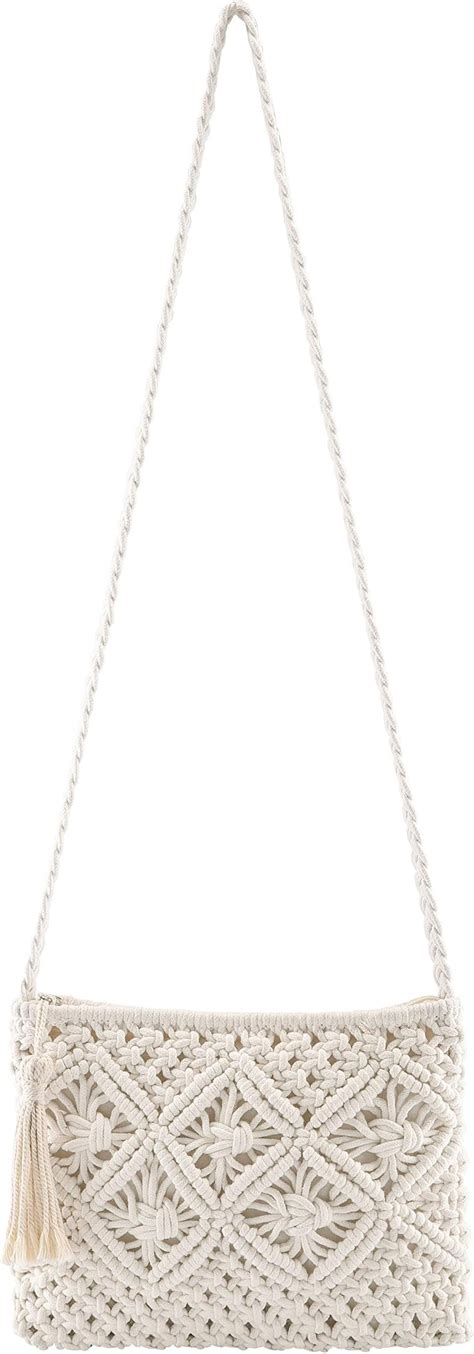 MaoXinTek Strohtaschen Damen Stroh Handtasche Sommer Handarbeit