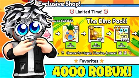 WYDAŁEM 4000 ROBUX NA NOWEGO THE DINO PACK W PET SIMULATOR 99 Roblox