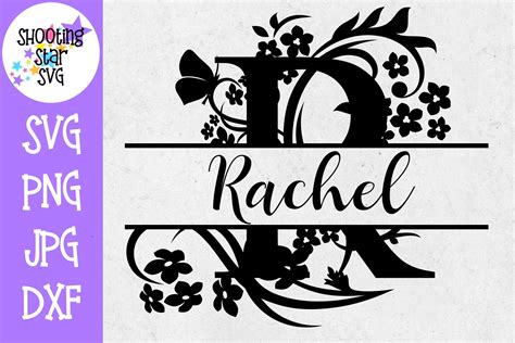 Split Monogram With Flourishes Full Alphabet SVG 309197 Cut Files