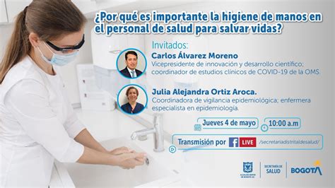 Secretaría Distrital de Salud on Twitter FacebookLIVE ya