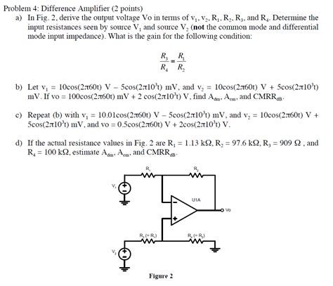 Solved In Fig Derive The Output Voltage Vo In Terms Of Chegg