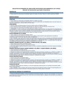 SOLICITUD DE PENSIÓN DE JUBILACIÓN ANTICIPADA