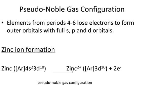 Which Of The Following Is A Pseudo Noble Gas Electron Configuration