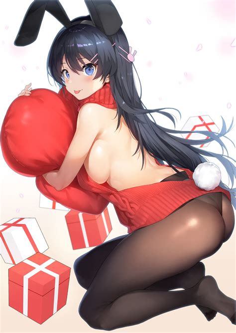 Rule 34 1girls Black Hair Breasts Bunny Ears Bunny Tail Female Female Only Heart Pillow