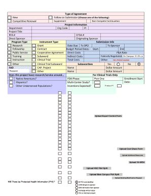 Fillable Online Hsc Unm Type Of Agreement Hsc Unm Fax Email Print