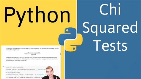 python for data analysis chi squared tests youtube