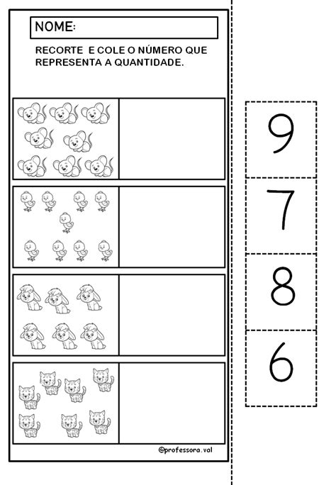Atividade Matemática Educação Infantil Número e Quantidade Ideia