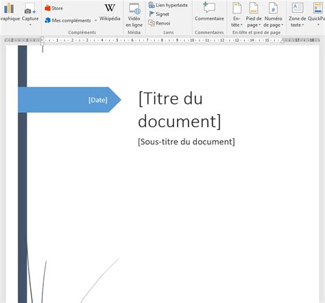 Comment Cr Er Une Page De Garde Word Mod Les Gratuits