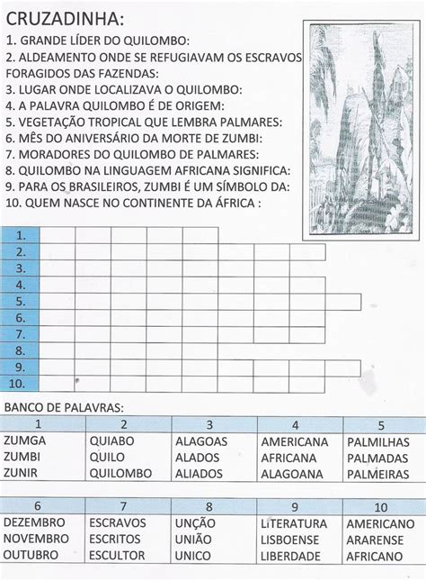 Atividades Sobre Zumbi Dos Palmares Para Imprimir Online Cursos