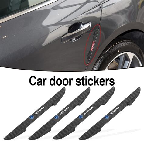 4 pçs porta do carro anti colisão tira protetor adesivos para nismo r34